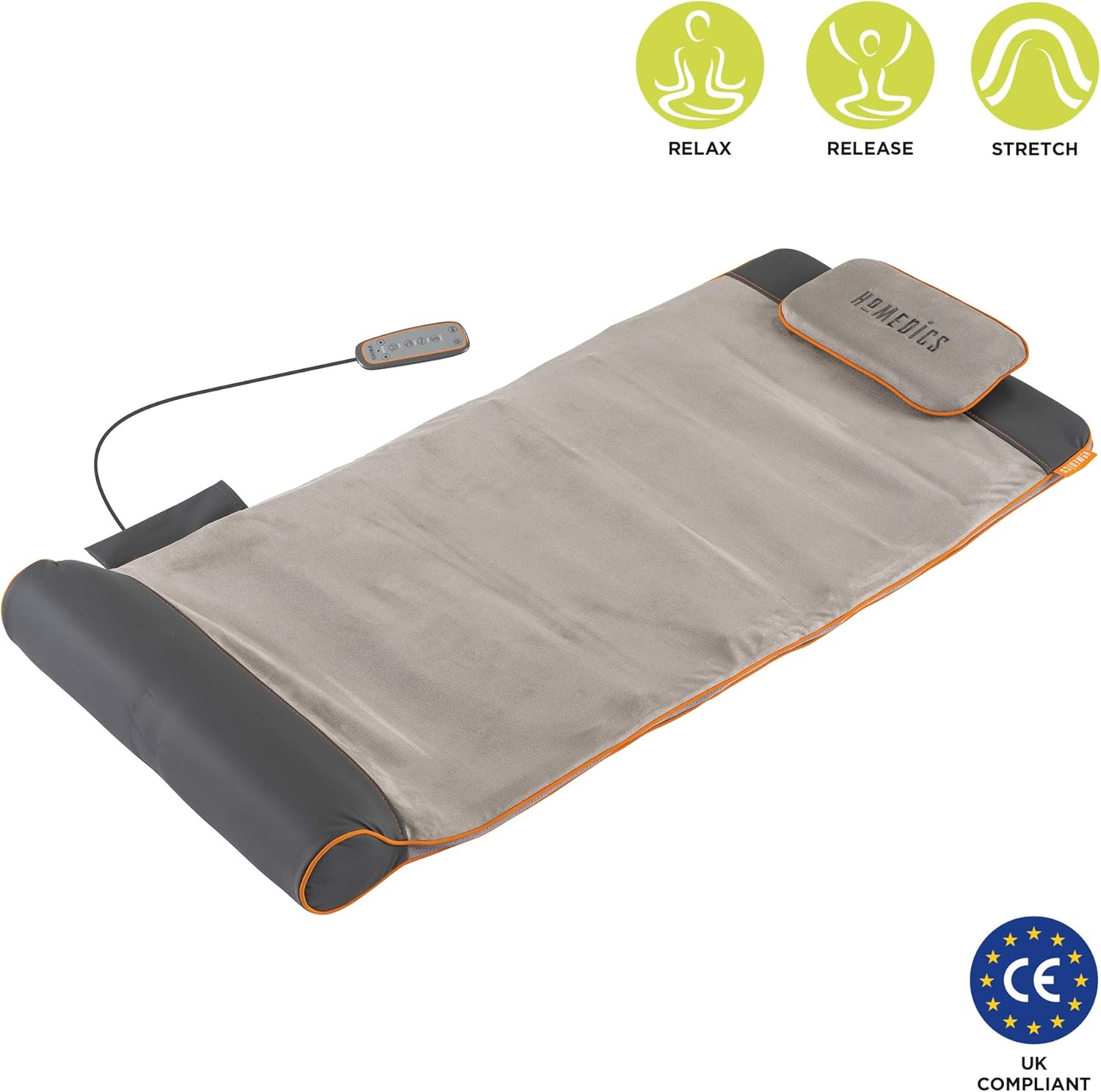 HoMedics Stretch Yoga Mat with Adjustable Back Body Stretching, Release ...