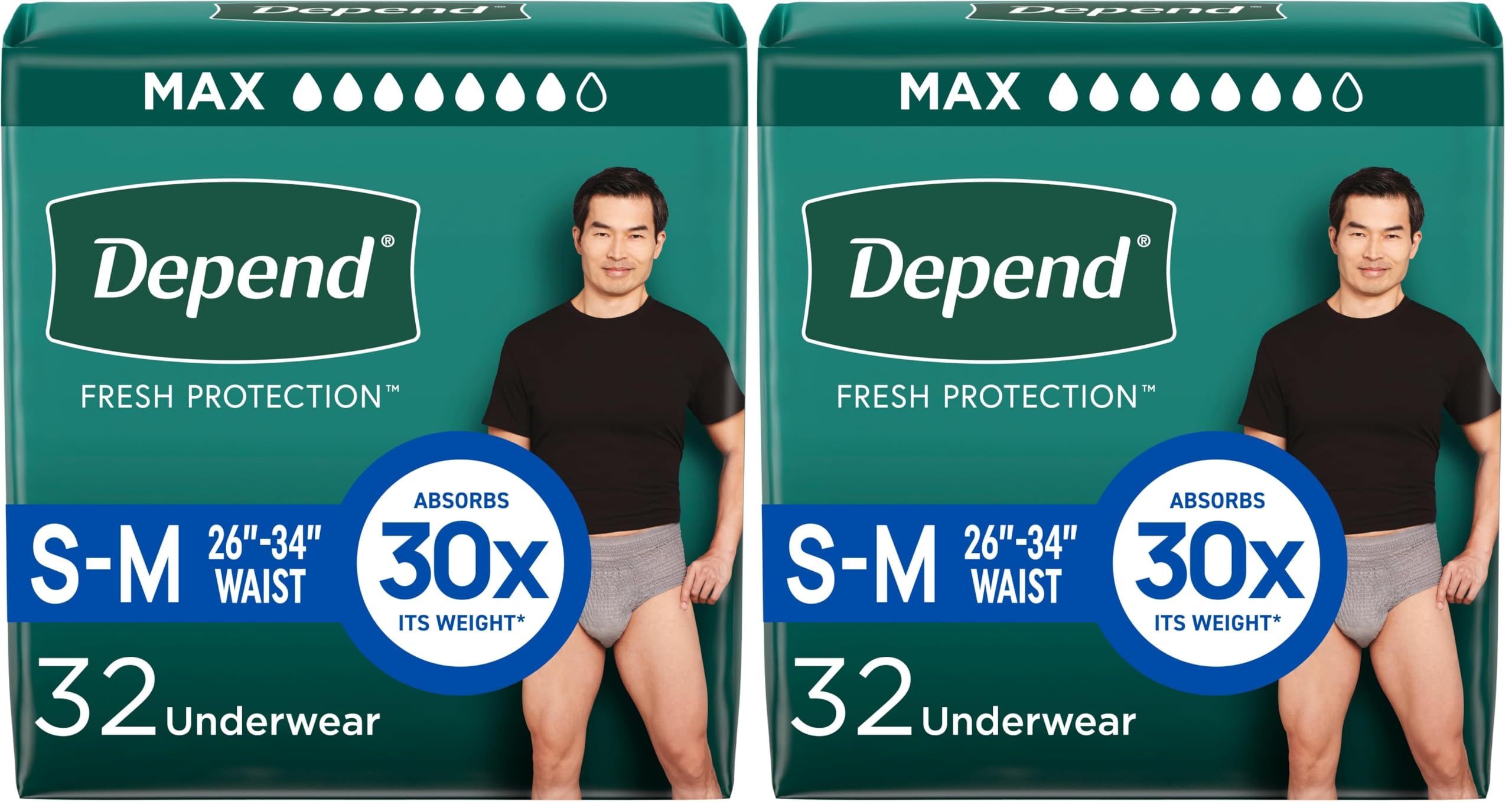 Depend Fresh Protection Adult Incontinence Underwear for Men (Formerly ...