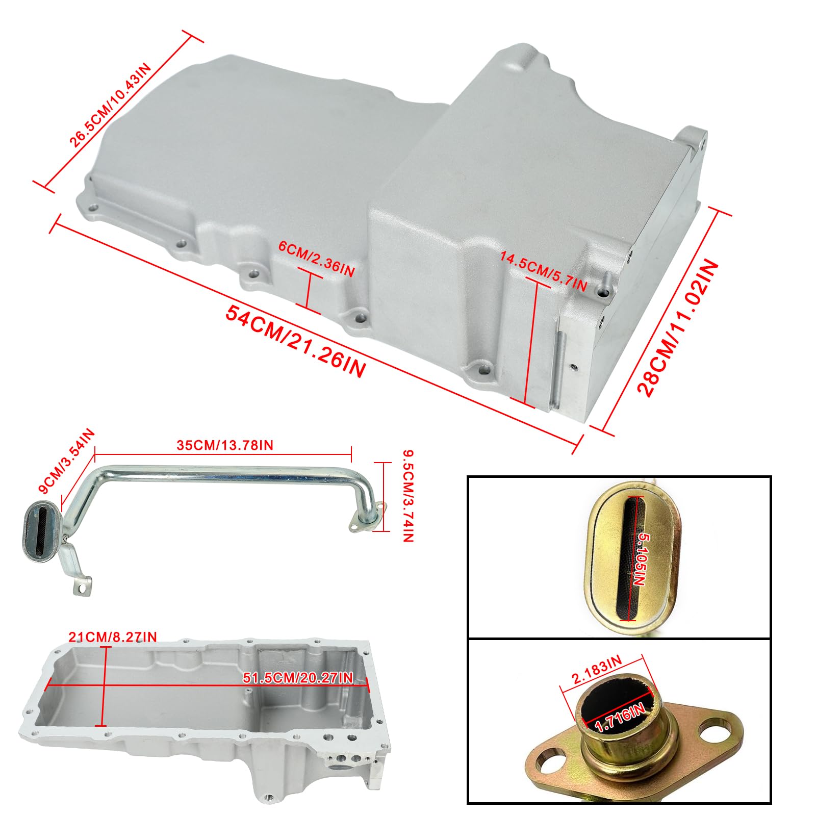 Mua EASYBERG 302-1 LS Swap Retrofit Aluminum Oil Pan Retrofit Kit LS1 ...