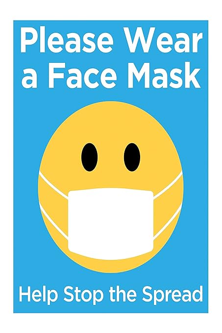 Safety Stikcer Posters On Coronavirus- Covid 19 Precautions |Wear a ...