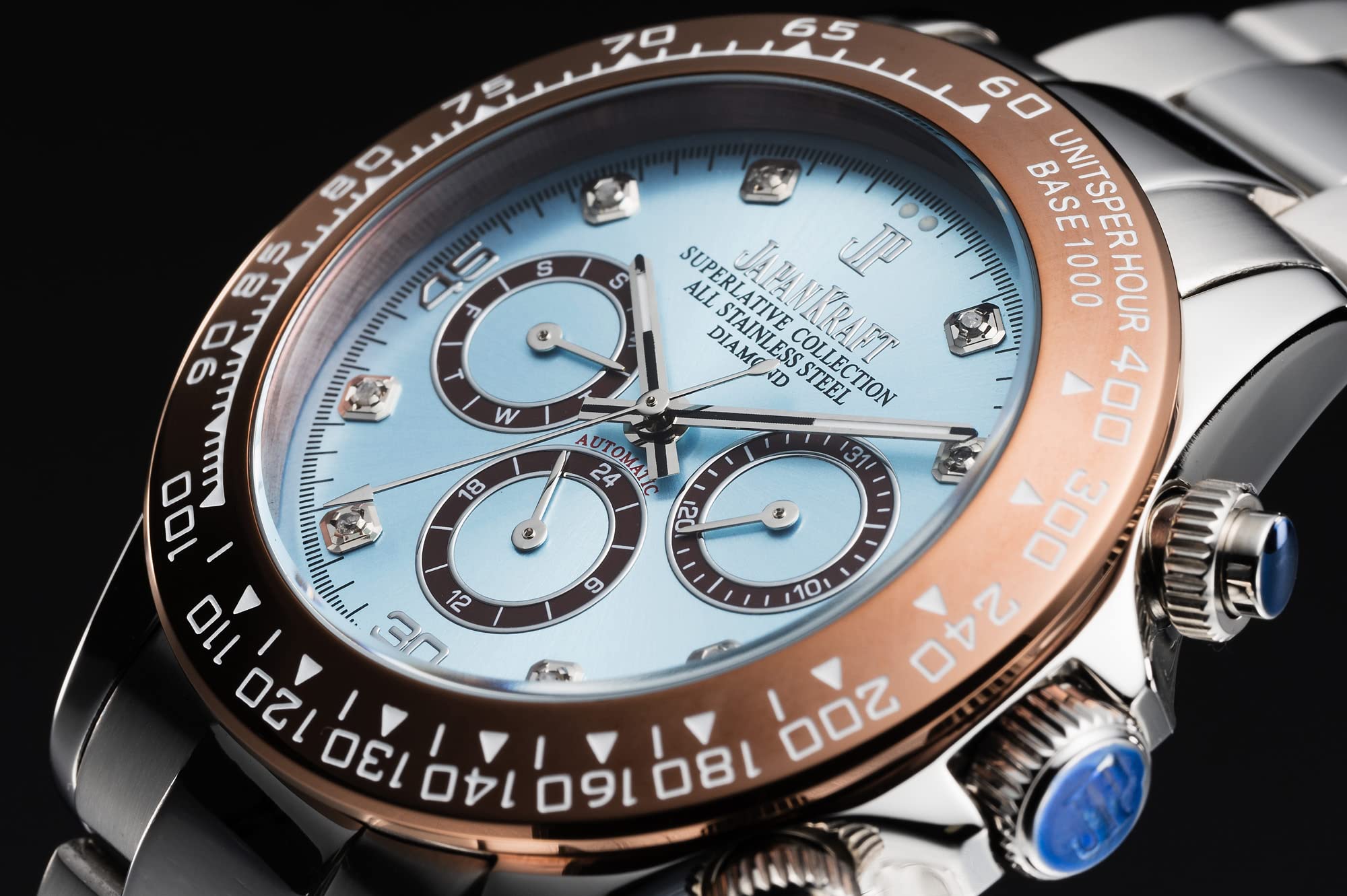 Mua Japanese Craft Luxury Chronograph Panda Ice Blue Tachymeter 50s ...