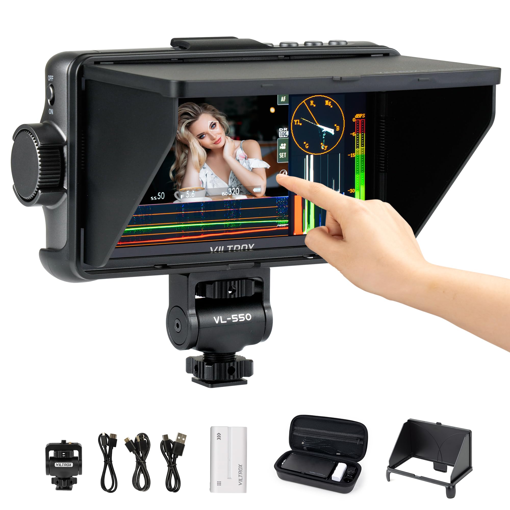 Mua 5.5 Inch 1200nits 4K 10bit HDMI Field Monitor, Touchscreen 3D LUT ...