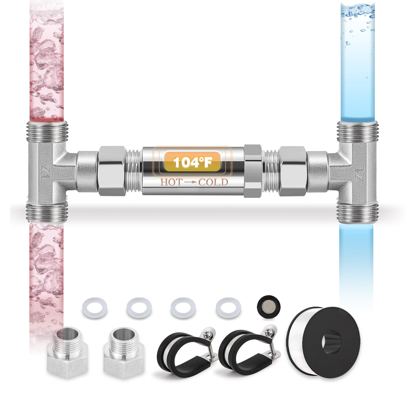 Moonshan Upgraded 304 Stainless Steel Bypass Sensor Valve Kit for ...