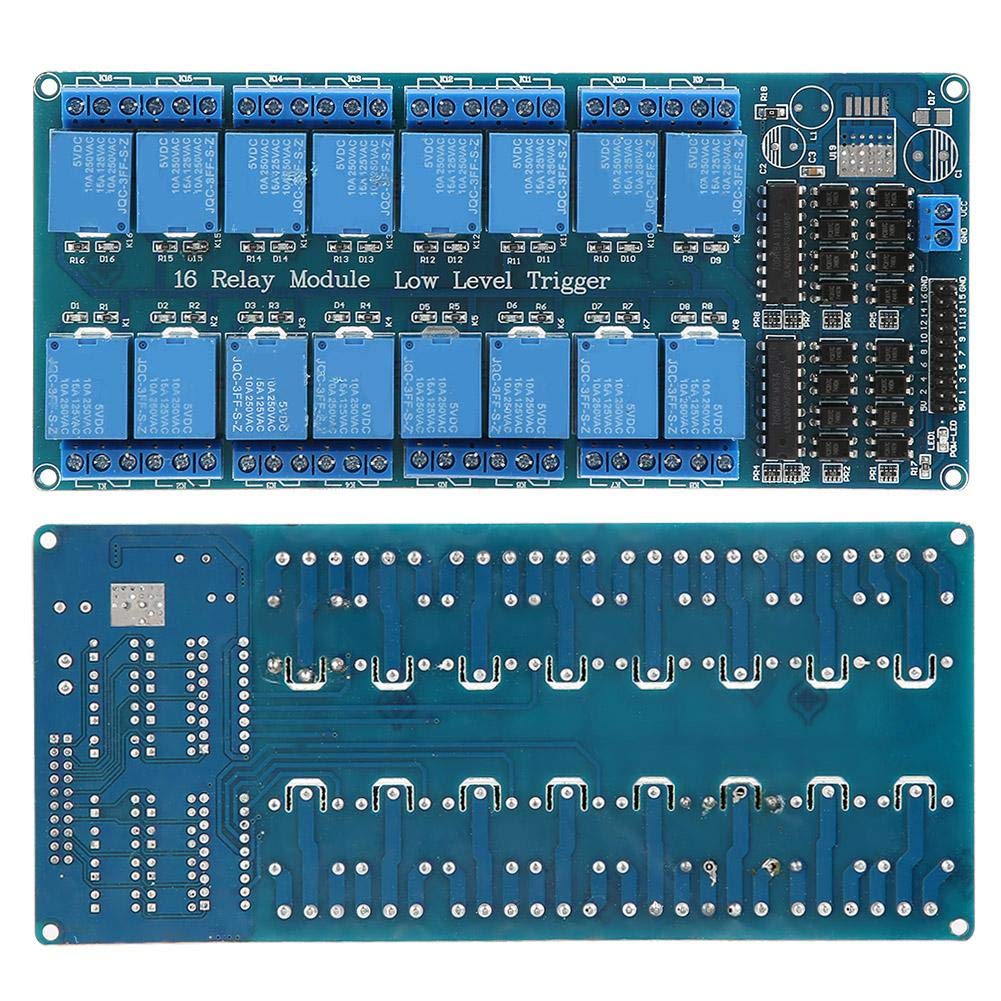 12V 16 Channel Relay Module with Optocoupler Protection Low Level ...