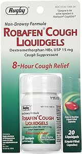 Amazon.com: Robafen Cough Liquidgels Dextromethorphan HBr, USP 15mg, 20 ...