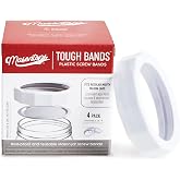Amazon.com: Masontops Tough Band - Wide Mouth Mason Jar Screw Bands ...