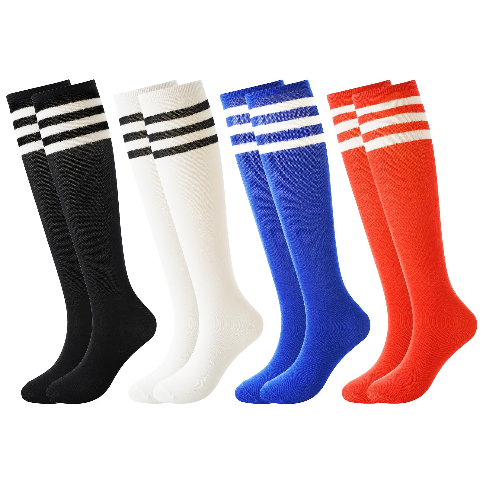 BONANGEL Kids Youth Soccer Socks,Boys Girls Knee High Athletic Sports ...