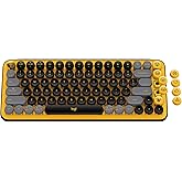 Amazon.com: Logitech POP Keys Mechanical Wireless Keyboard with ...