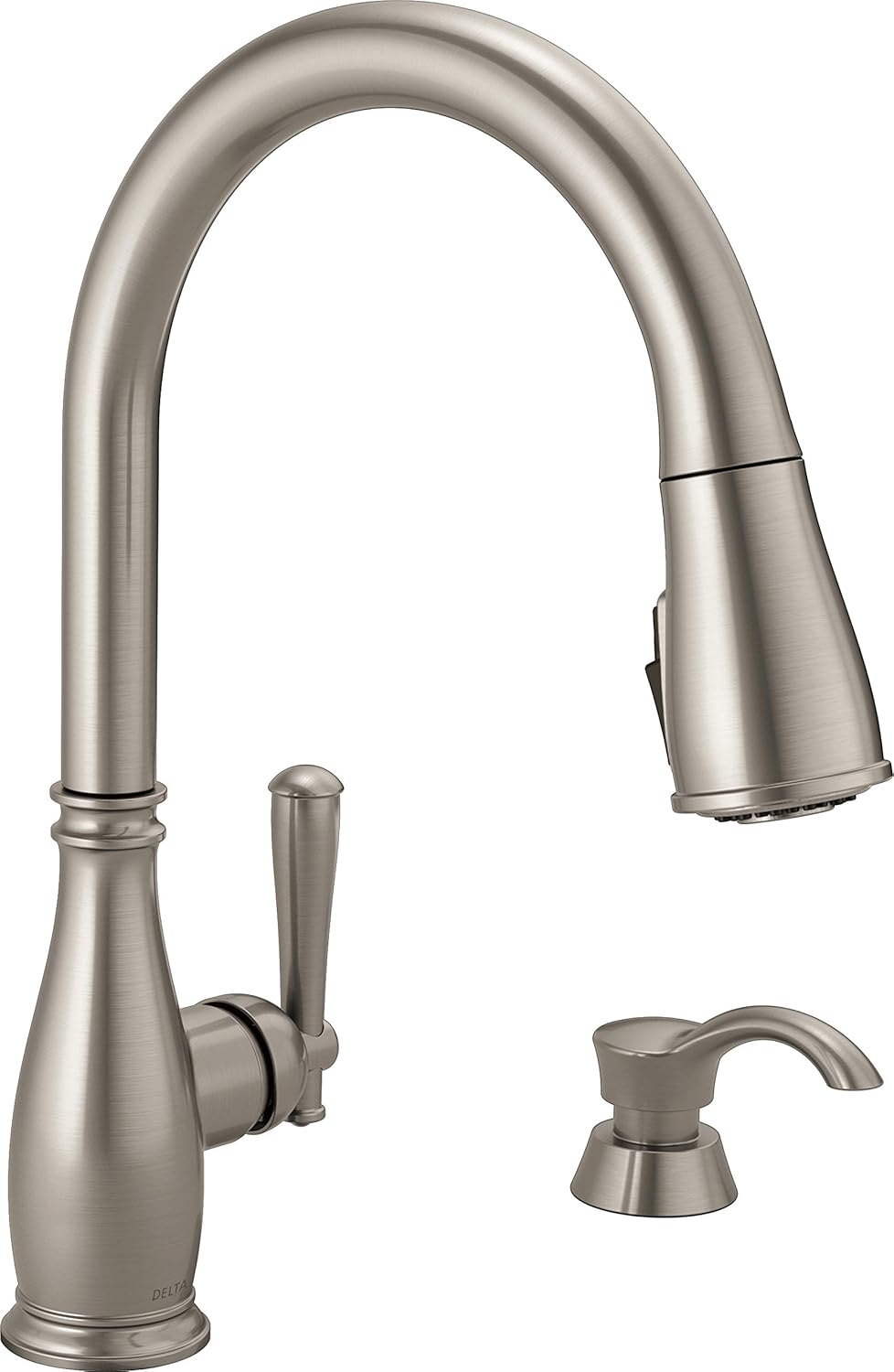 DELTA FAUCET CO 19962-SSSD-DST Stainless Steel Single Pul Kitchen ...