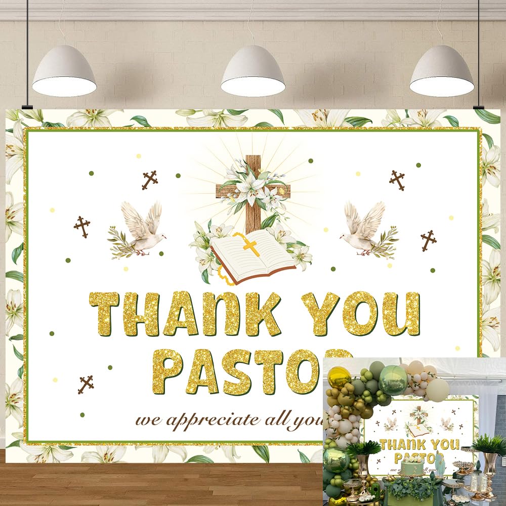 Thank You Pastor Banner Backdrop Pastor Appreciation Month We ...
