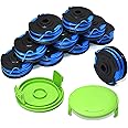 27ft 8.3M Weed Wacker Spools Dual Line, Weed Eater Dual Line String Trimmer Replacement Spool ...
