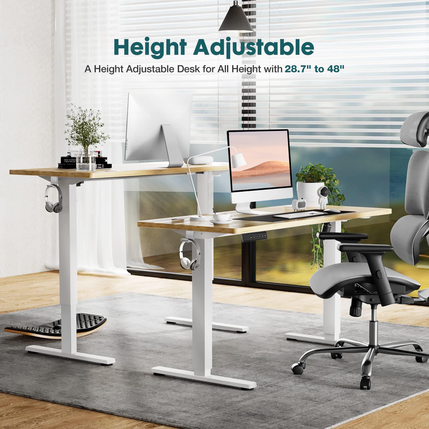 Mua SMUG Standing Desk, Adjustable Height Electric Sit Stand Up Down ...