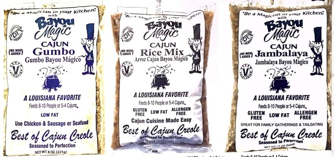 Amazon.com : Bayou Magic Bayou Joe's Special; 2 Gumbo, 2 Rice Mix, 2 ...
