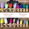 8PCS Troll Dolls, 80s' PVC Vintage Troll Doll Action Figures Chromatic ...