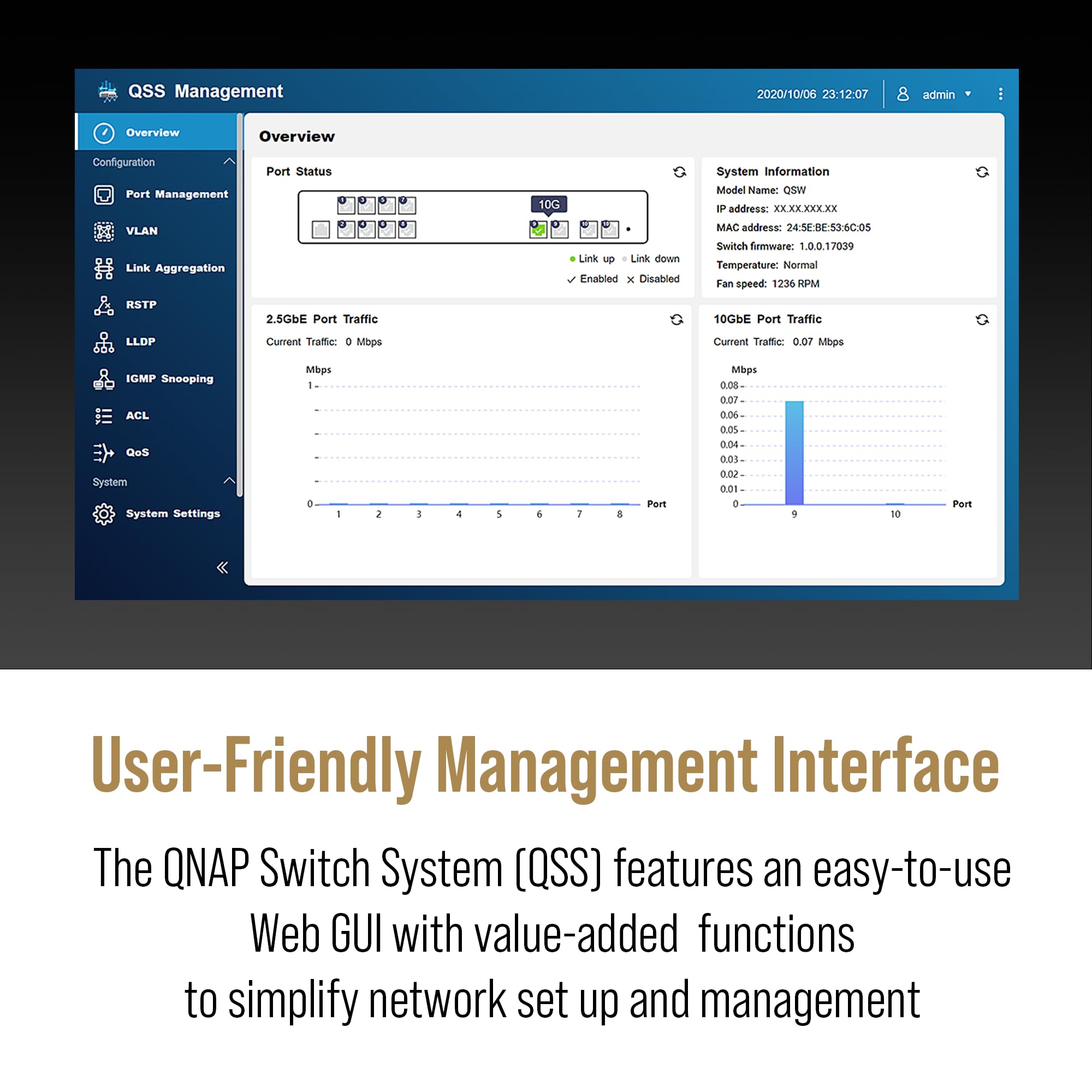 Mua QNAP 12-Port Half-Width Rackmount 10GbE Managed Network Switch (QSW-M3212R-8S4T-US). Layer 2 ...