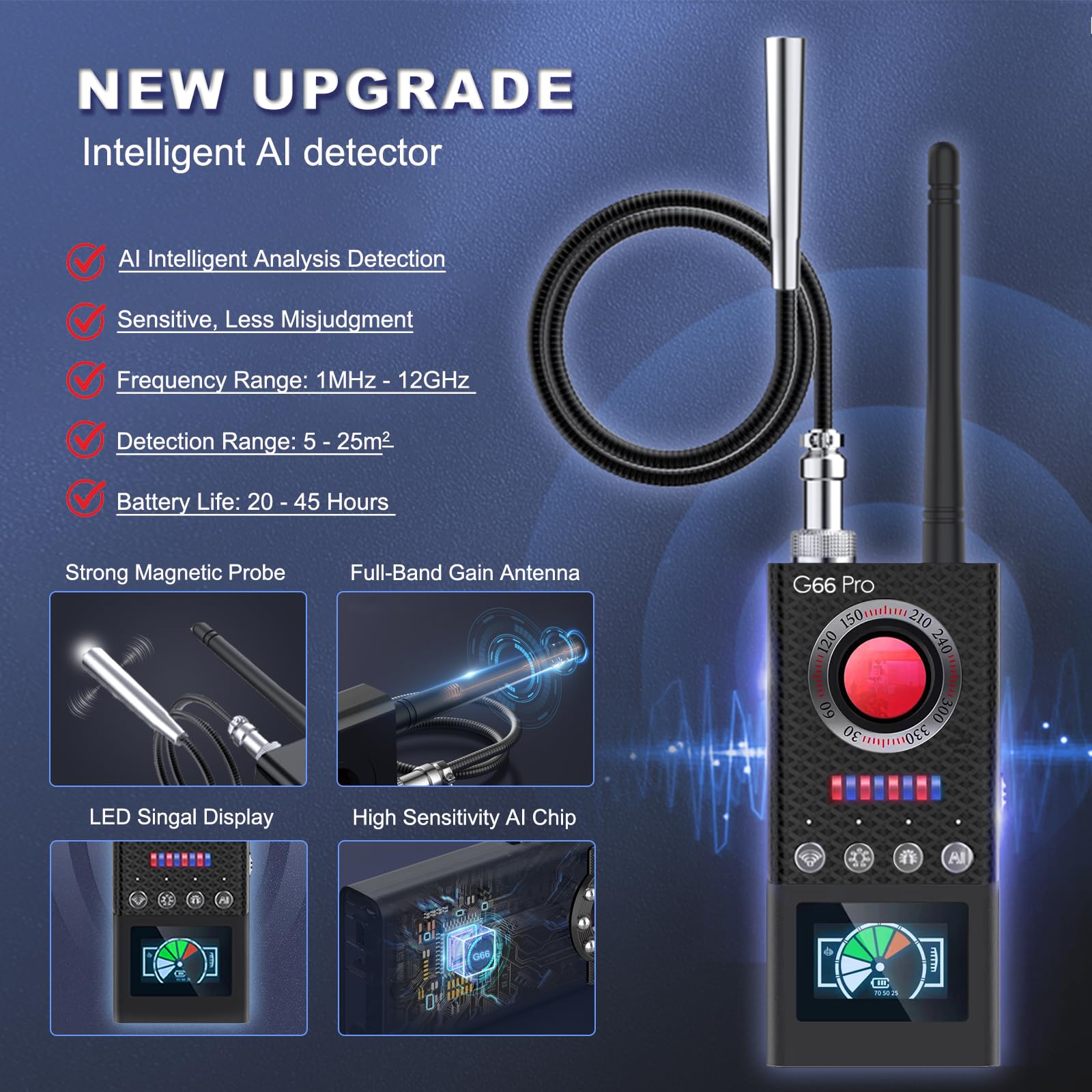 Mua JAXTIN Hidden Camera Detectors, G66 Pro Hidden Camera Finder with ...