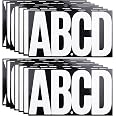 Amazon.com: 6 Inch Large White Letters Stickers, 76 Pieces Self ...
