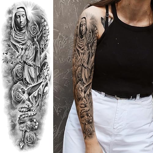 Religious Half Sleeve Tattoo Designs For Men