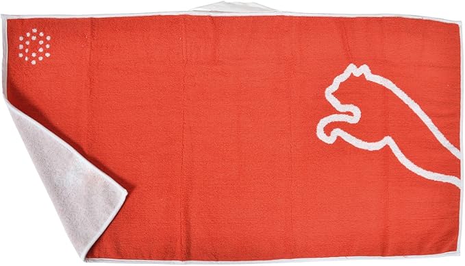 Amazon.com : PUMA Jacquard Players Towel (Red, 37"x19") Golf : Sports ...
