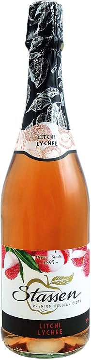 Stassen Cider lychee - with lychee flavor (750ml bottle) 5% Vol: Amazon ...