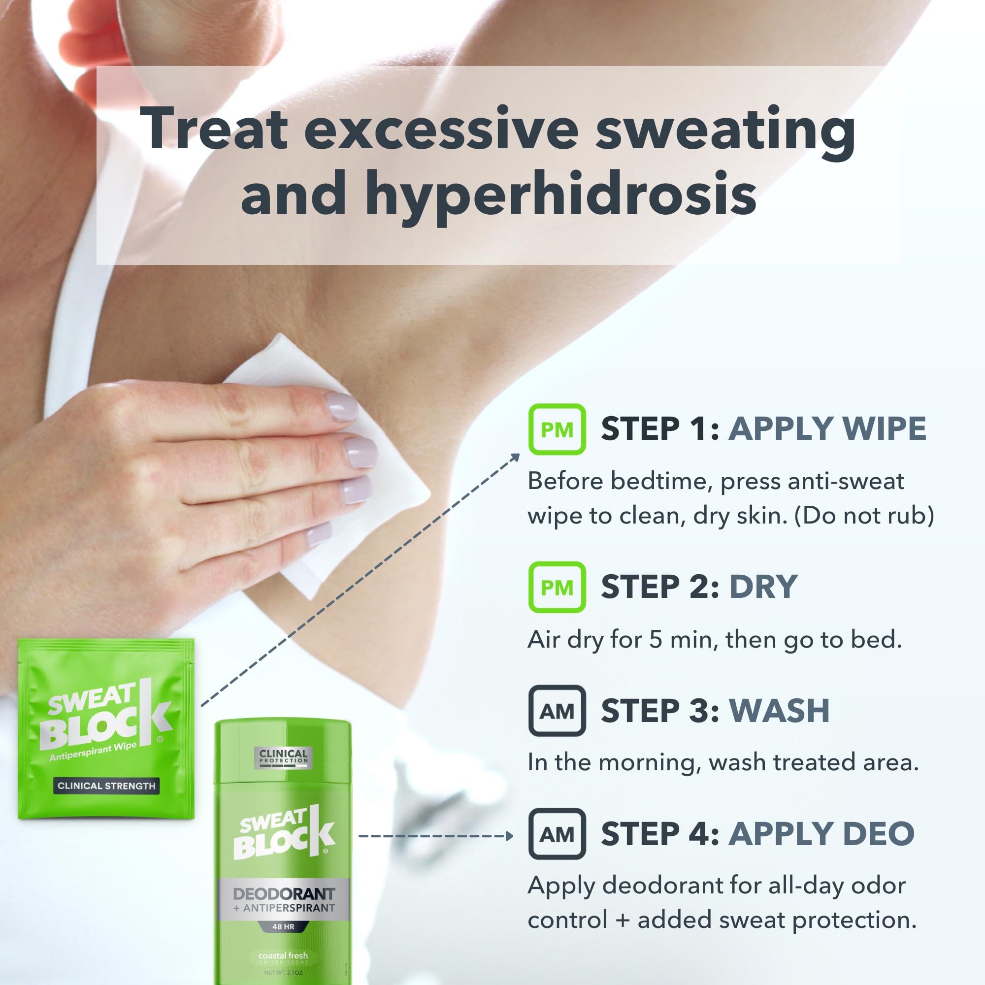 Mua SweatBlock Antiperspirant Deodorant System MAXIMUM CLINICAL ...