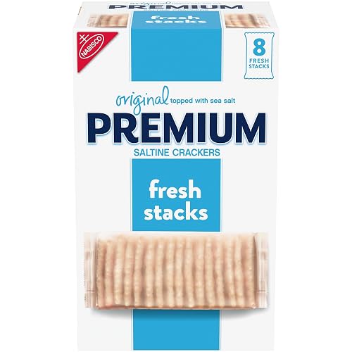 Premium Fresh Stacks Original Saltine Crackers, Travel Snacks, 13.6 oz ...