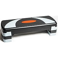 Yes4All Adjustable Aerobic Stepper Exercise Platform with 4 Risers ...