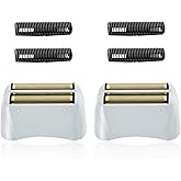 Amazon.com: 2 Pack Pro Replacement Foil and Cutters Compatible with ...