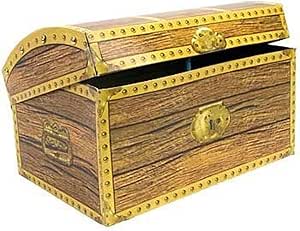 12" Treasure Chest + Free Shipping