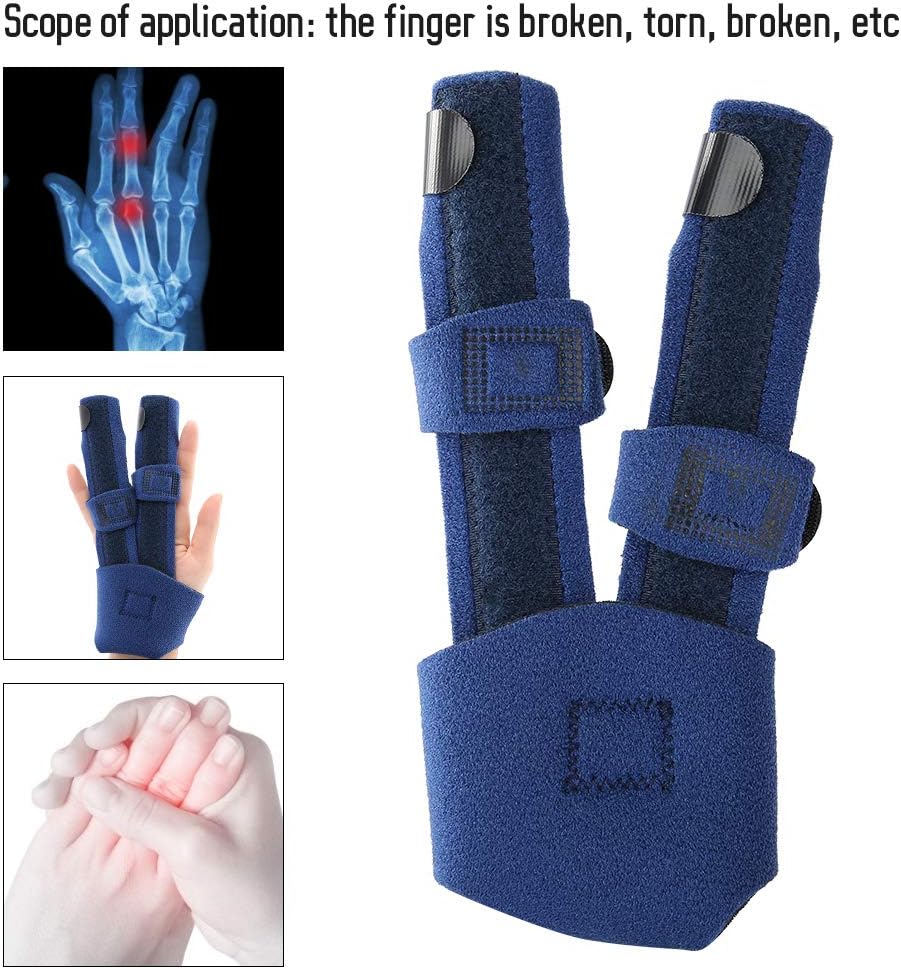 TMISHION Finger Splint for Two Fingers – For Fractures, Injuries, Post ...