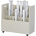 Amazon.com: Safco 21-Compartment Mobile Roll File Cart | Grandstand ...