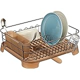 Amazon.com: mDesign Large Metal Wire Kitchen Countertop, Sink Dish ...