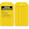 Amazon.com: SmartSign Crane Inspection Tag (2 Sided) | 3.375" x 5.875 ...
