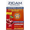 Amazon.com: Zicam Cold Remedy Zinc Lozenges, Wild Cherry Flavor, 25 ...