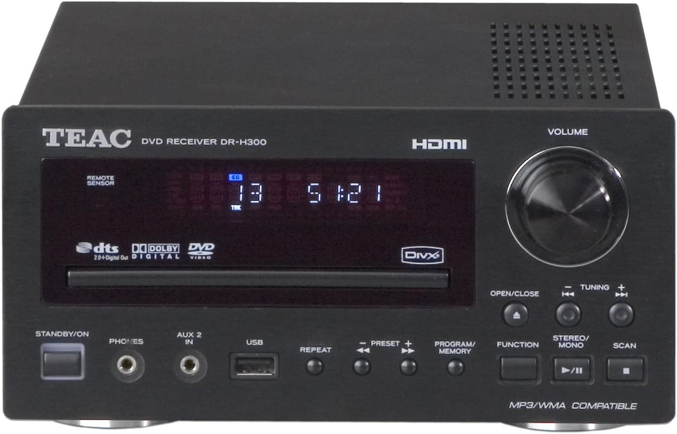 Teac DR-H300p Kompaktanlage (DVD-Player, MP3-Dekoder, UKW-/MW-Tuner ...
