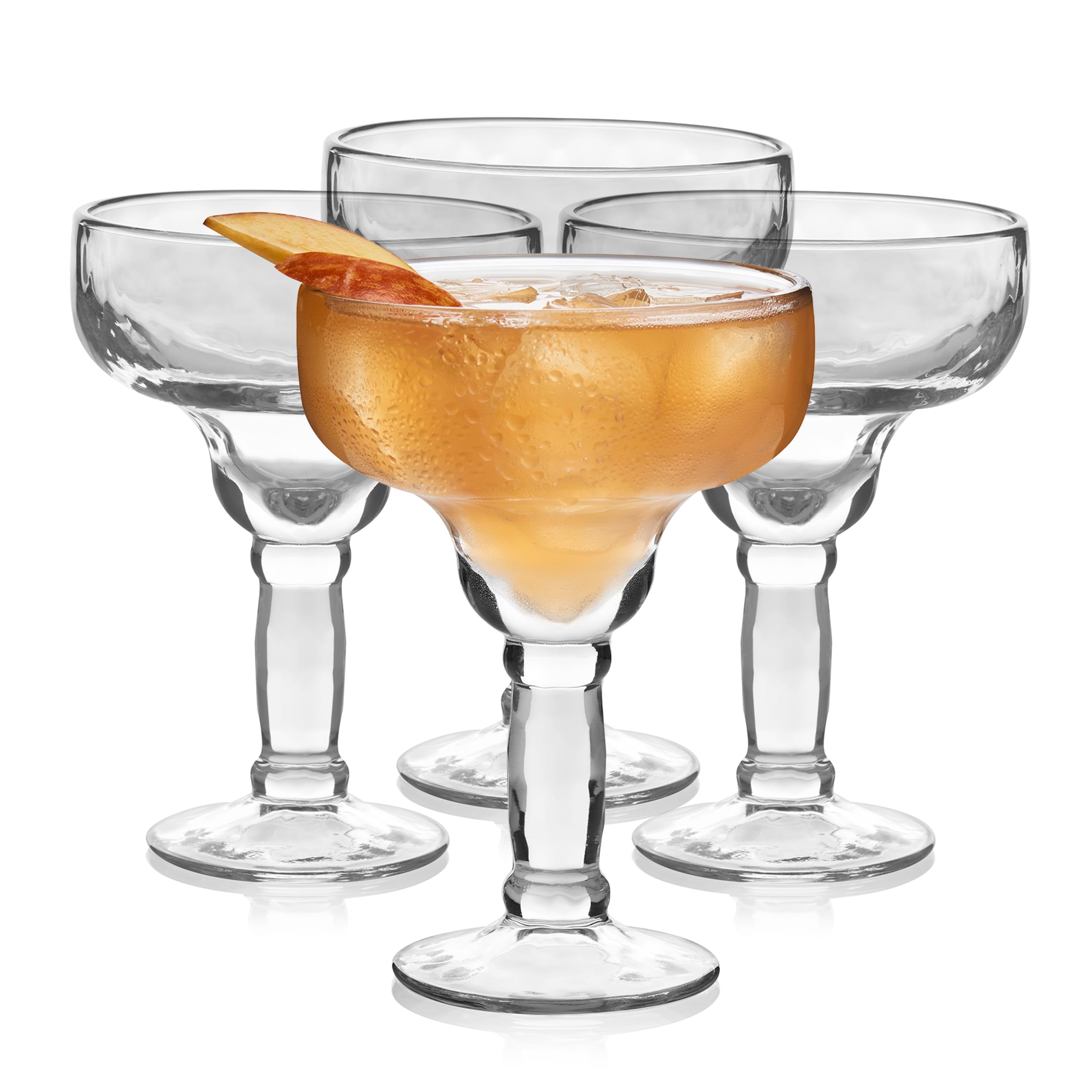 Libbey Yucatan Margarita Glasses Set of 4, 13.5 Oz, Stunning Ripple Bar ...