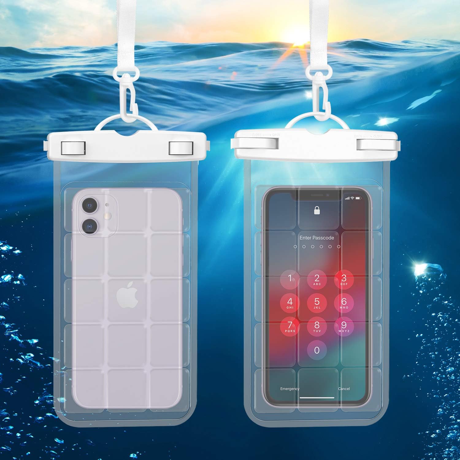 Coospo Underwater Touch Screen Smartphone Case Underwater Phone Pouch ...