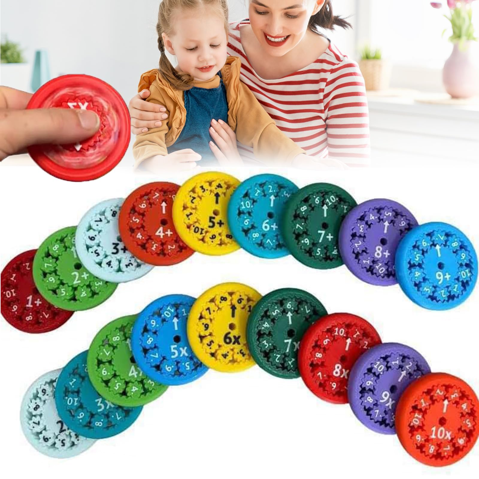 Math Fidget Spinners,3D Printed Math Fidget Toy Multiplication,Math ...