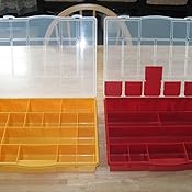 SBR-18 17 Compartment Portable Storage Box, Red - Small Compartment ...