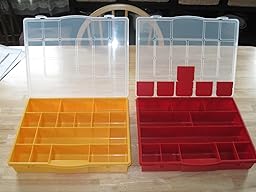 Stack-On SBR-18 17 Compartment Parts Storage Organizer Box with ...