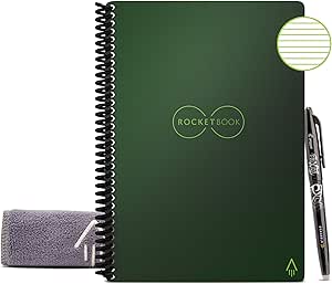 Amazon.com: Rocketbook Smart Reusable Notebook - Lined Eco-Friendly ...