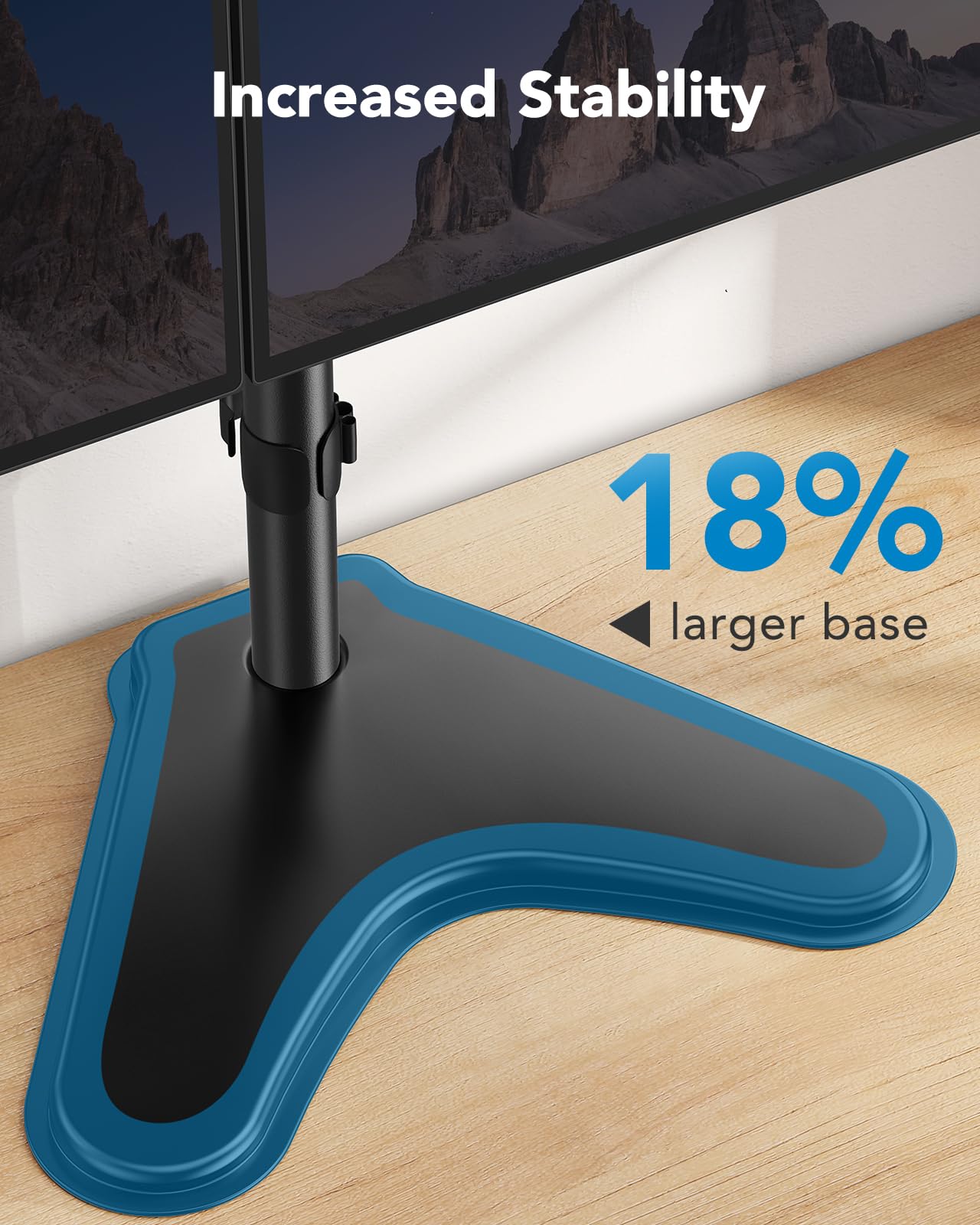 Mua Dual Monitor Stand, Free-Standing Fully Adjustable Dual Monitor ...