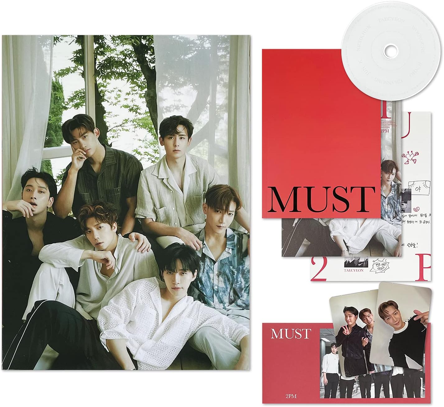 2PM THE 7TH ALBUM - MUST [ LIGHT Ver ] CD-R + Photobook + Photocards ...