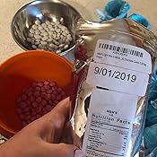Amazon.com : M&M's Light Blue & White Milk Chocolate Candy 1LB Bag ...