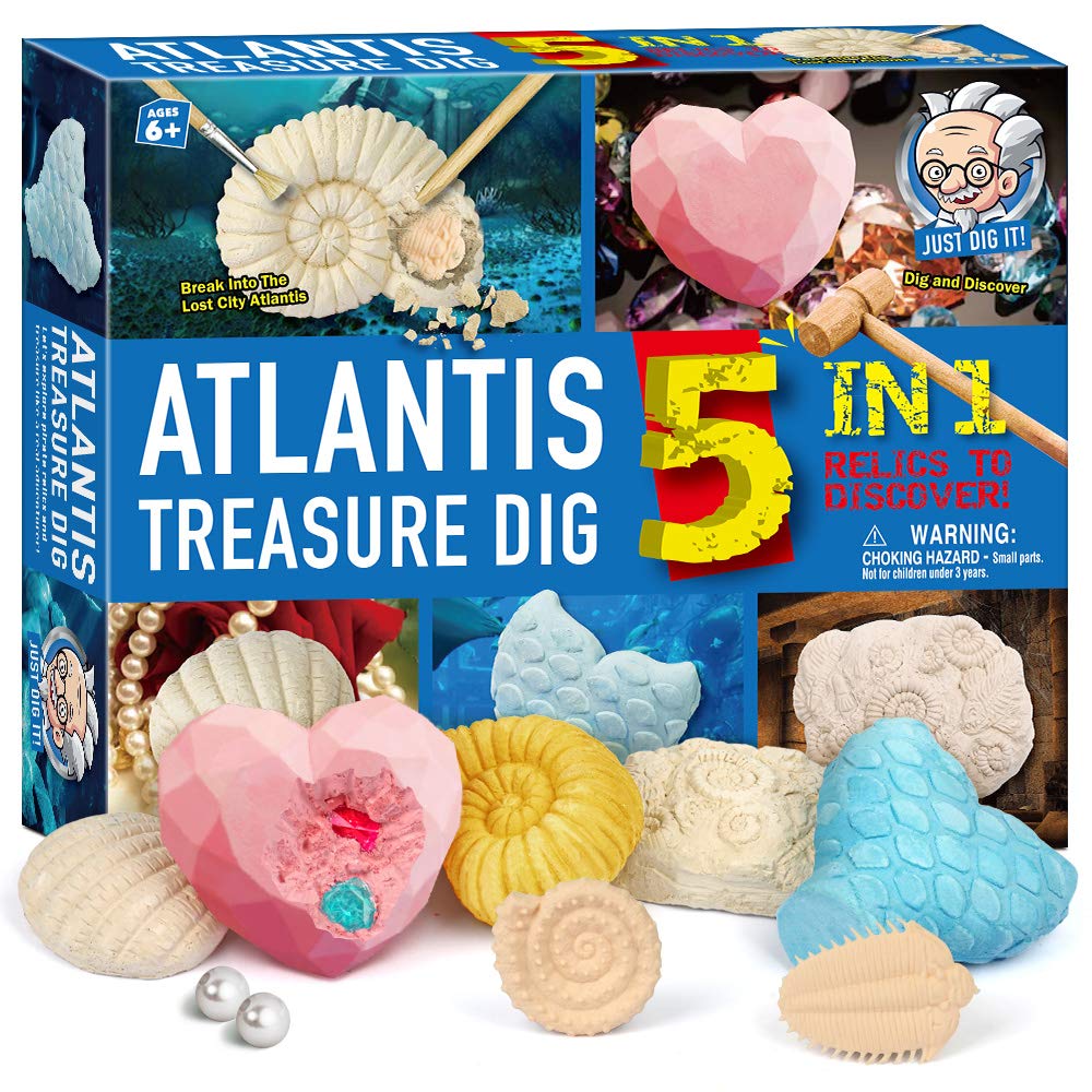 XXTOYS Atlantis Gemstones Dig Kit Pearls Excavation Kits Fossils ...