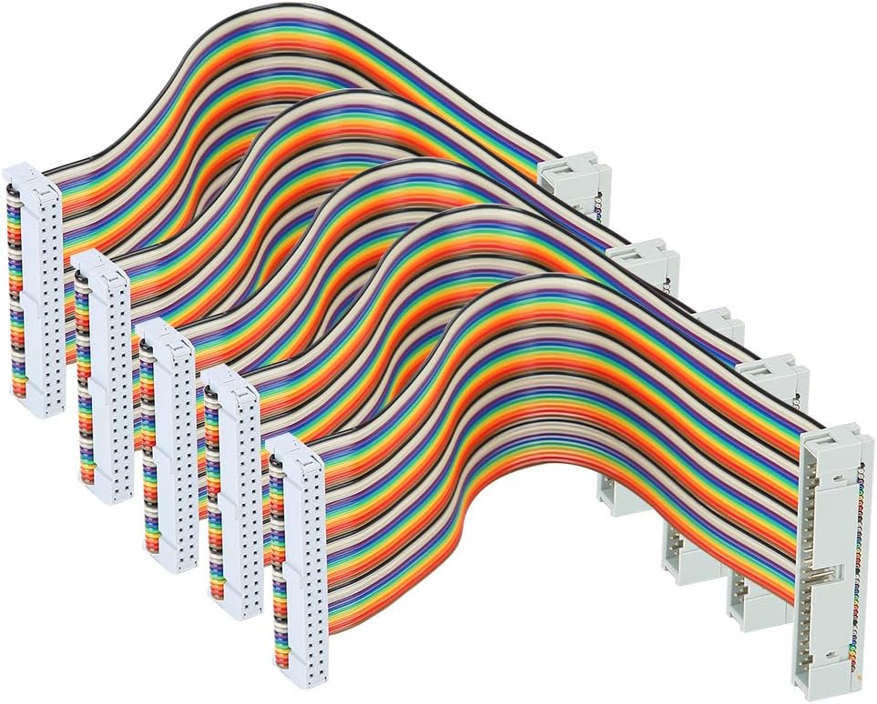 T opiky 5Pcs GPIO Cable for Raspberry Pi Male to Female 40pin Ribbon Wire Computer Accessories ...