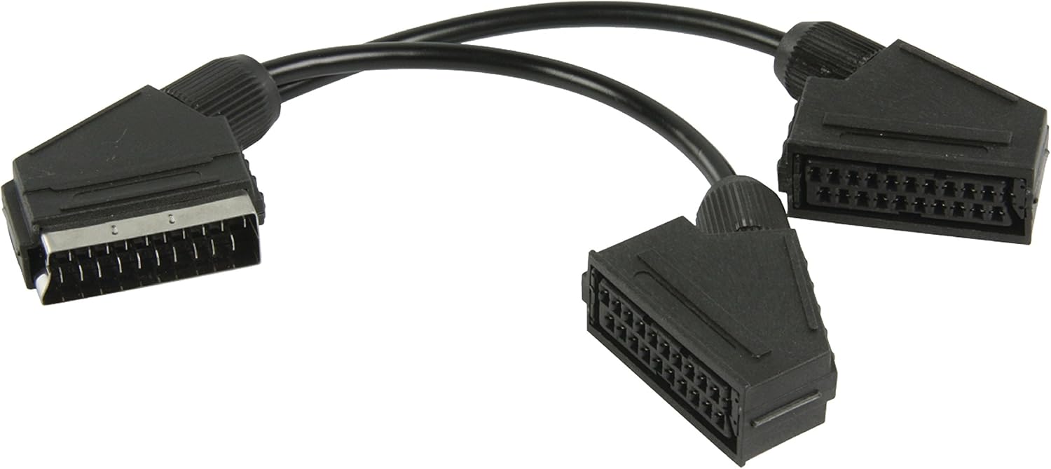 Eurosell y adaptador distribuidor suave Cable Euroconector SCART macho ...