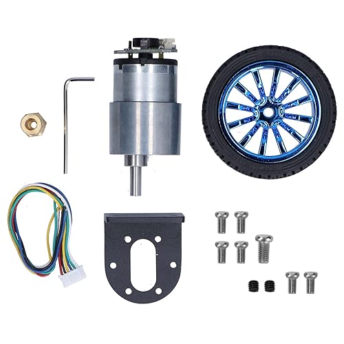 Encoder Motor Set Kit, Encoder Motor Intelligent Trolley Motor, 6mm ...