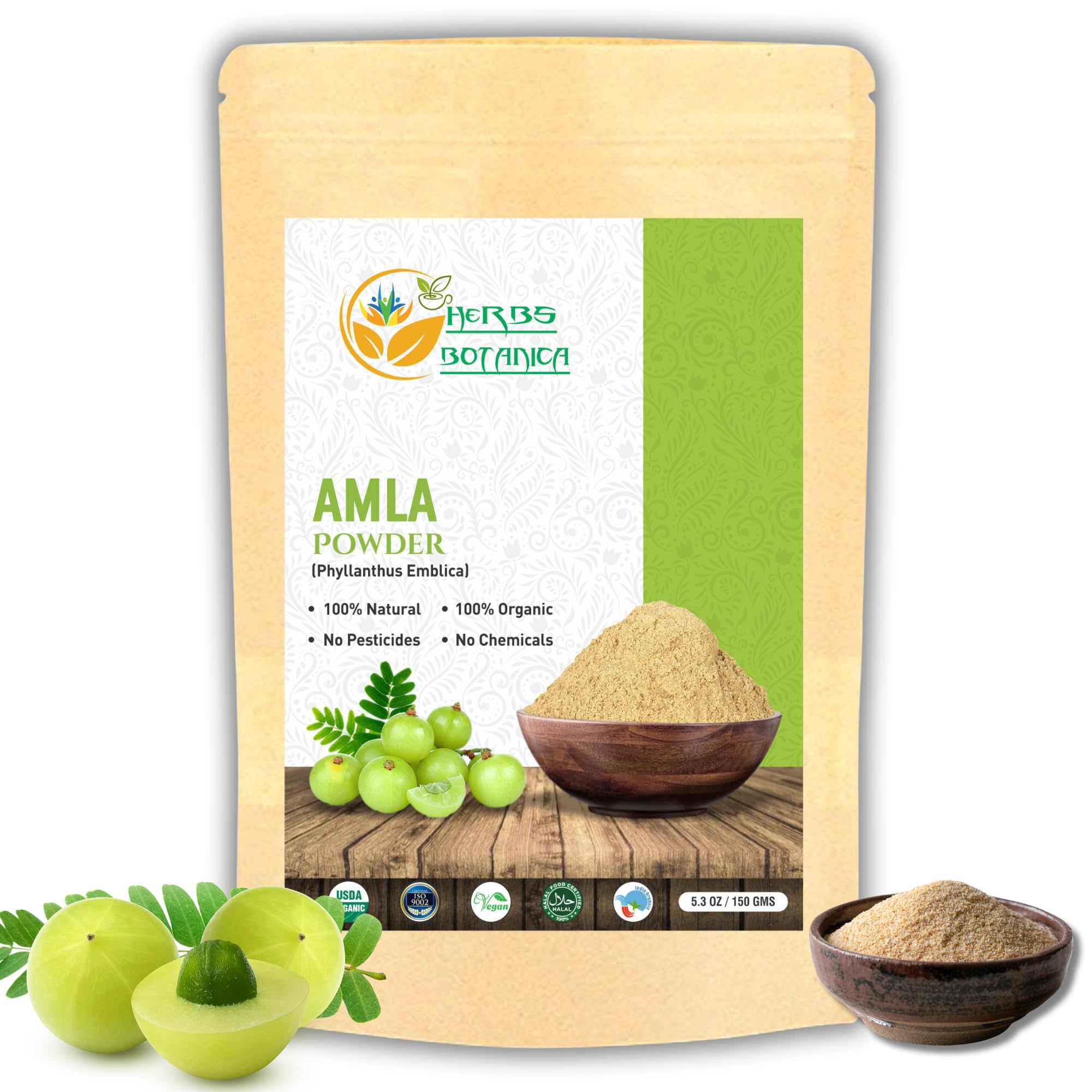 Mua Herbs Botanica Natural Amla Powder (Indian Gooseberry, Amalaki ...