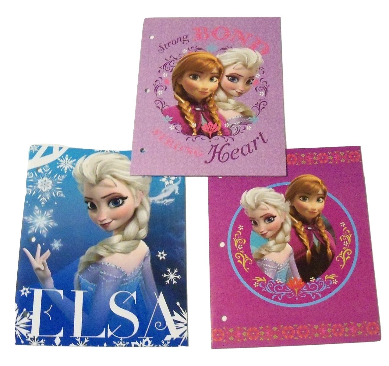 Buy Disney Frozen 3 Folder Set ~ Strong Bond, Powerful Beautiful Elsa ...